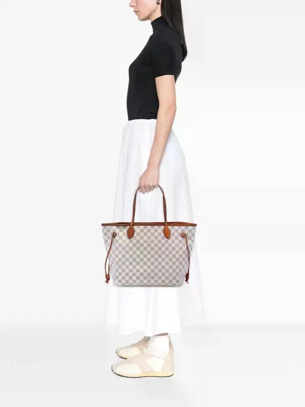 LOUIS VUITTON 2011 Damier Azur Neverfull Mm Tote Bag