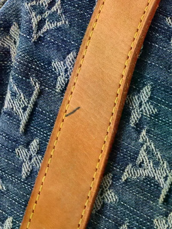 LOUIS VUITTON Baggy Handbag Denim Pm Hobo Bag