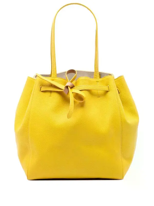 Celine 2014 Small Grained Calfskin Phantom Cabas Tote Bag - Yellow