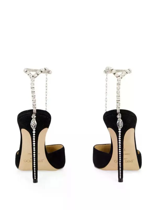 JIMMY CHOO Saeda Crystal-chain Pumps