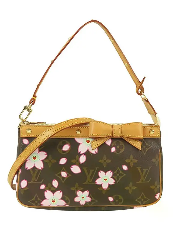 LOUIS VUITTON Monogram Cherry Blossom Pochette Accessoires Shoulder Bag