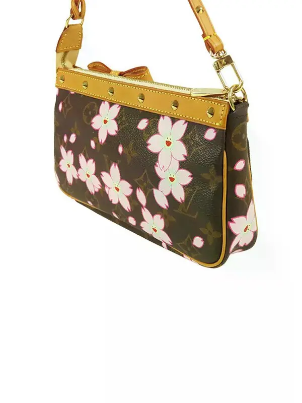 LOUIS VUITTON Monogram Cherry Blossom Pochette Accessoires Shoulder Bag