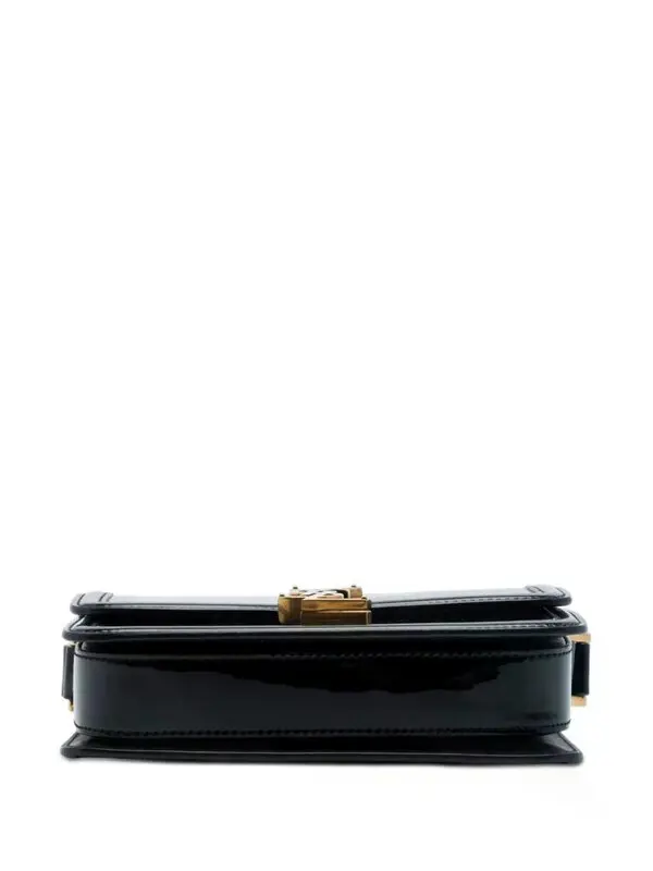 Saint Laurent Patent Leather Solferino Satchel Bag - Black