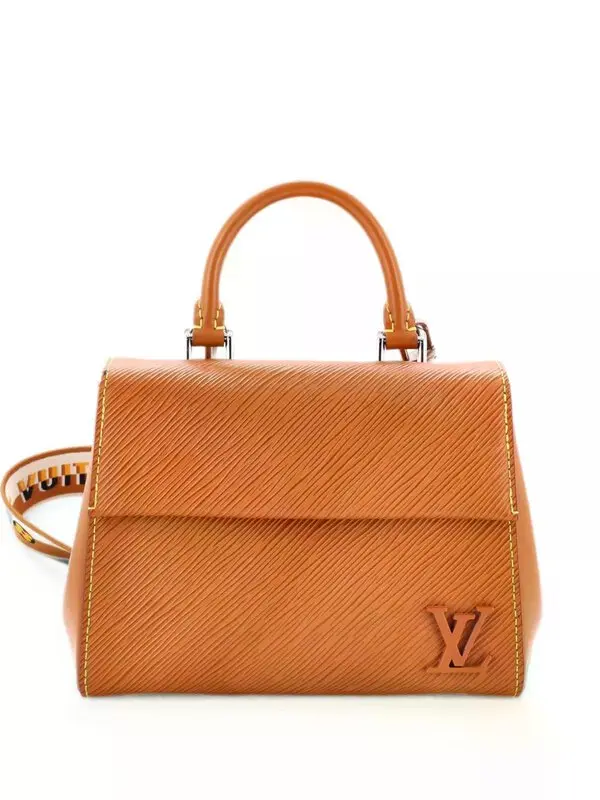 LOUIS VUITTON Cluny Top Handle Bag Epi Leather Mini Satchel