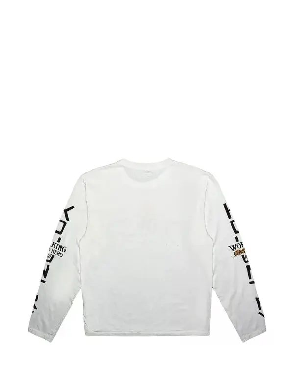 Kapital Logo-print Long-sleeve T-shirt - White