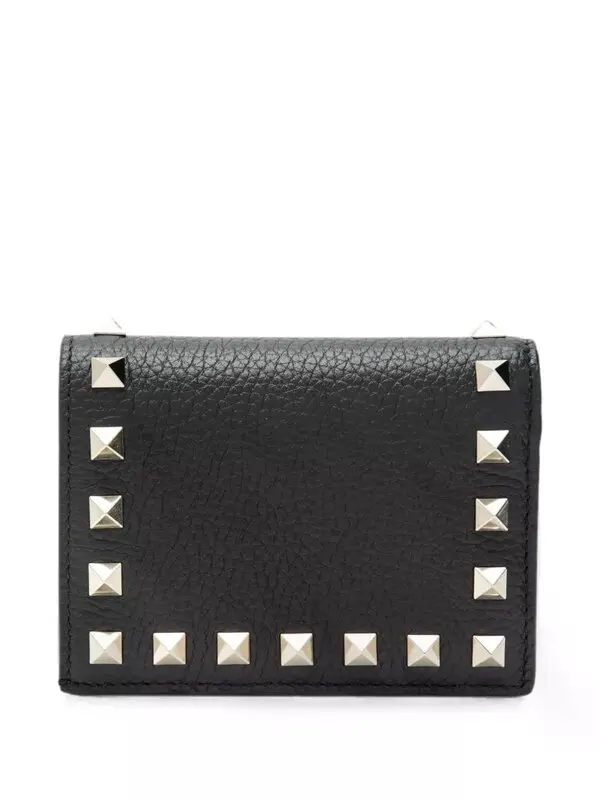 Valentino Garavani Rockstud Pebbled Wallet