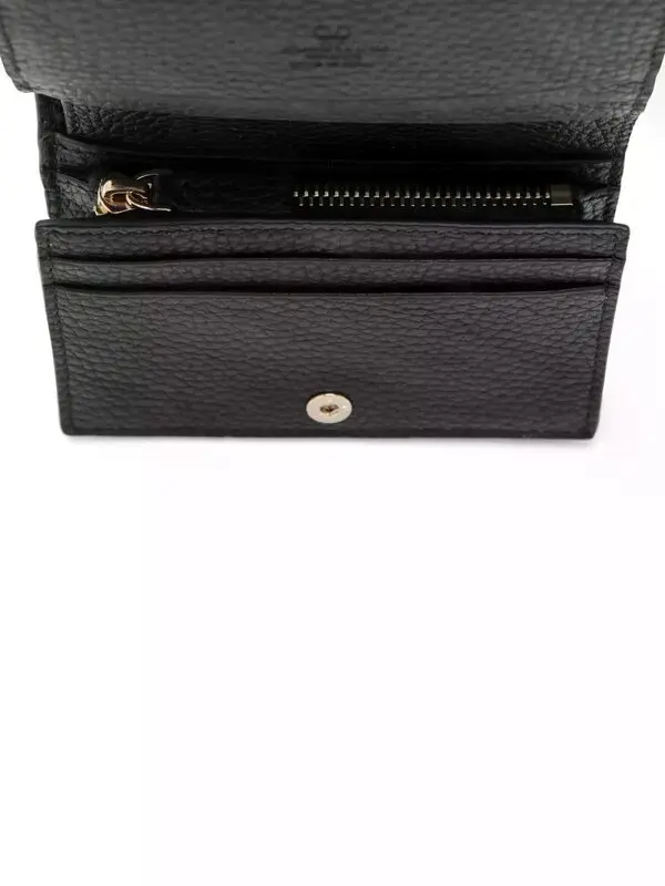Valentino Garavani Rockstud Pebbled Wallet