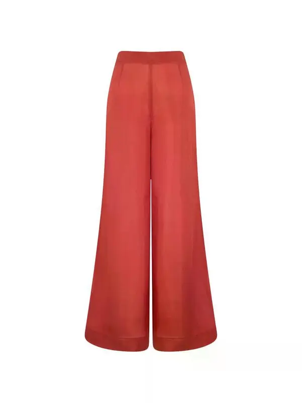 Alberta Ferretti Wide-leg High-waisted Trousers