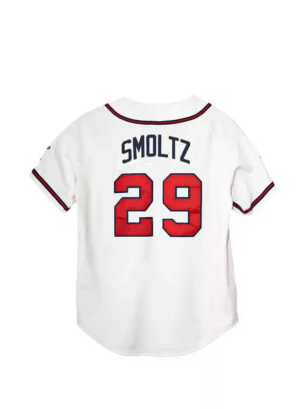 Mitchell & Ness Atlanta Braves 1995 World Series Patch Jersey Shirt