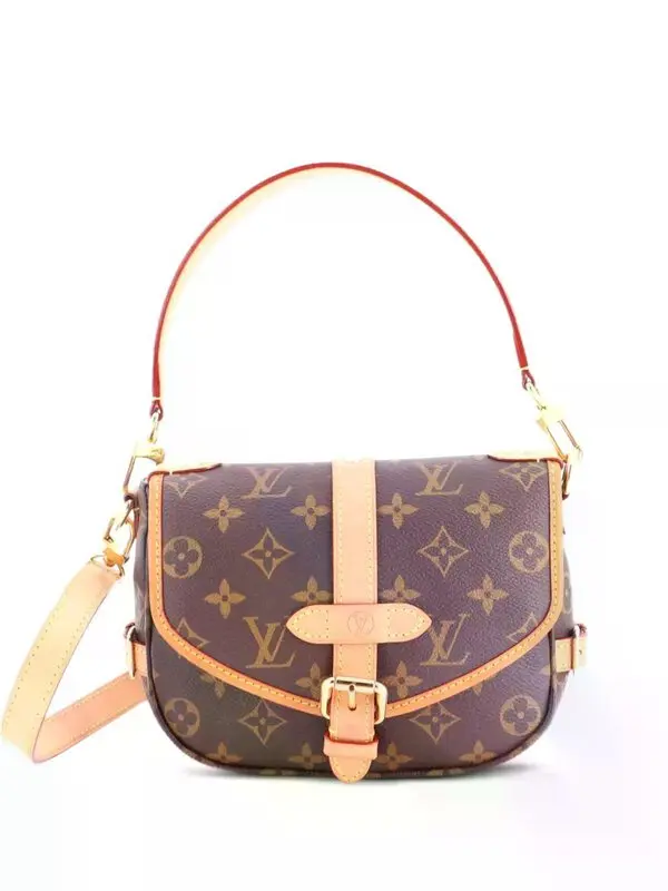 LOUIS VUITTON Monogram Canvas Saumur Bb Crossbody Bag - Brown