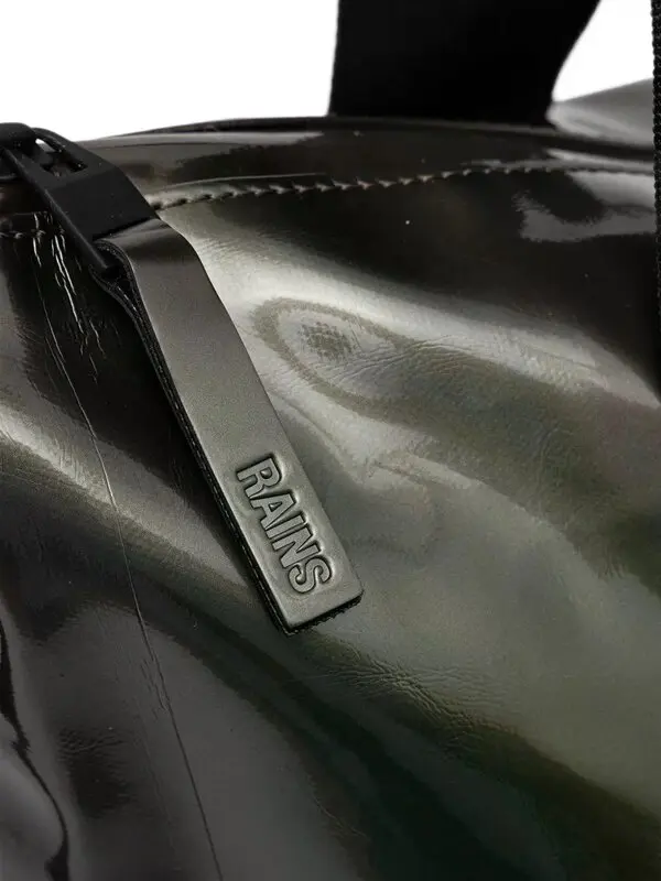 Rains Glossy Finish Tote Bag With Adjustable Shoulder Strap