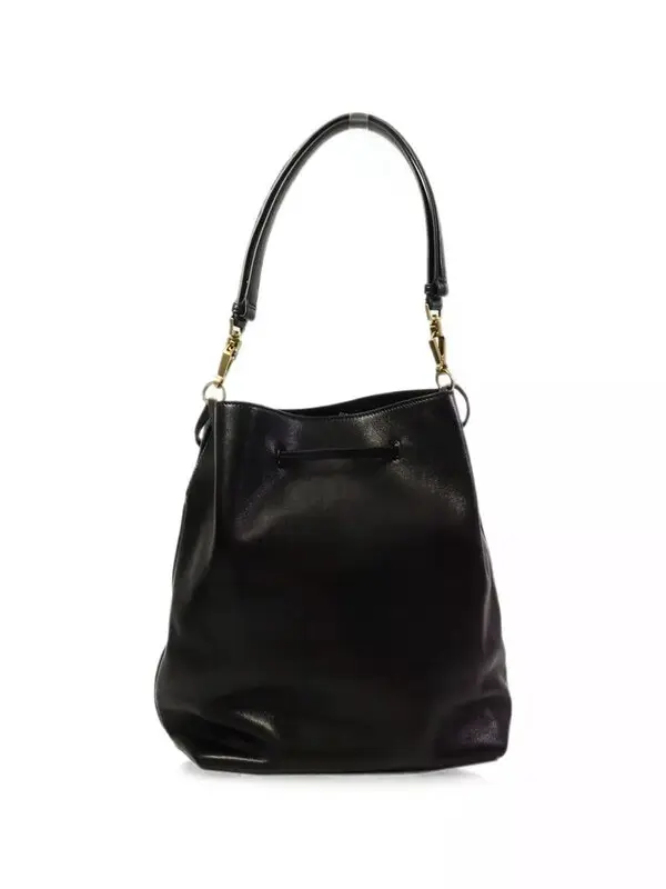 Saint Laurent Paris Vii Pochon Leather Shoulder Bag