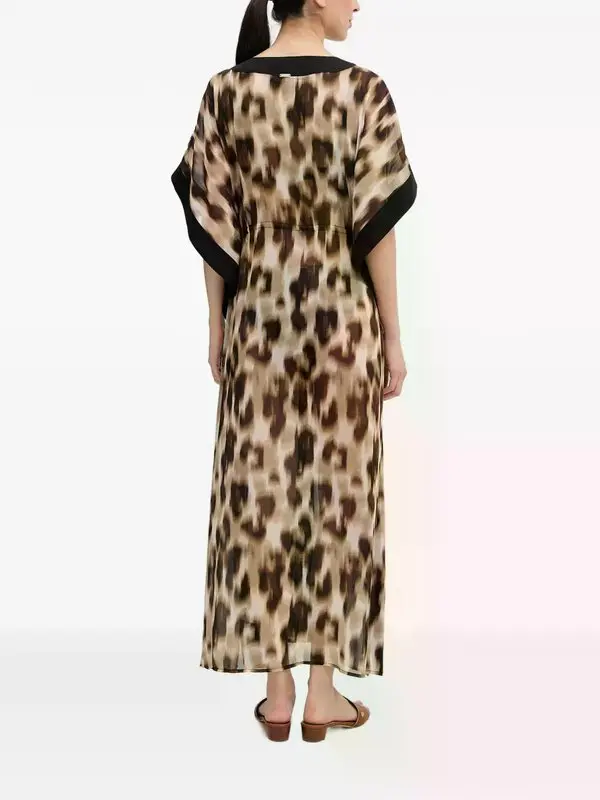 Dkny Leopard-print Kaftan