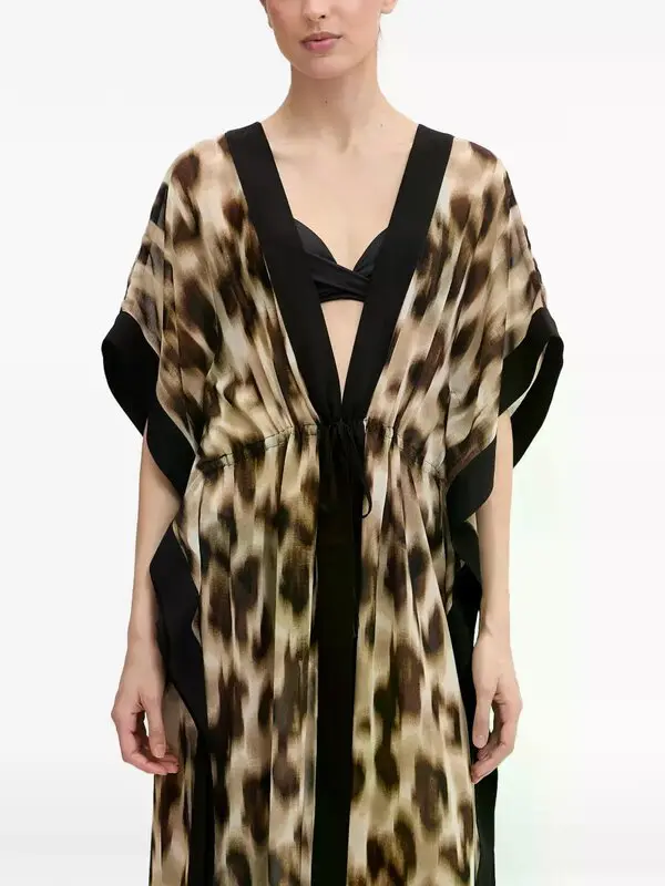 Dkny Leopard-print Kaftan
