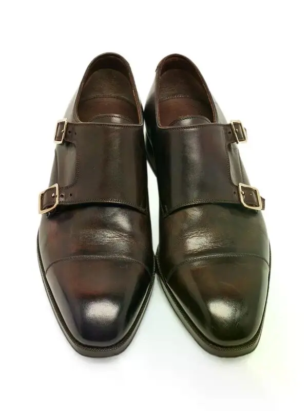 TOM FORD Elkan Leather Monk Shoes