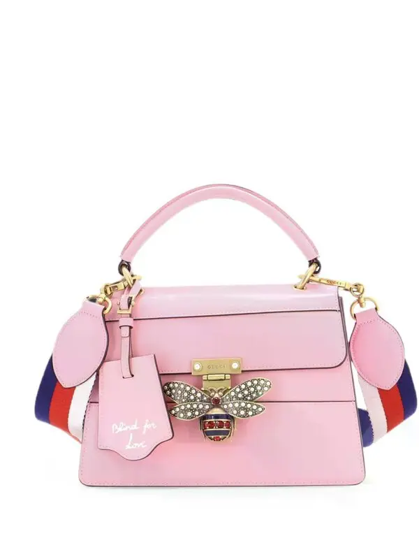 Gucci Queen Margaret Top Handle Bag Leather Small Satchel
