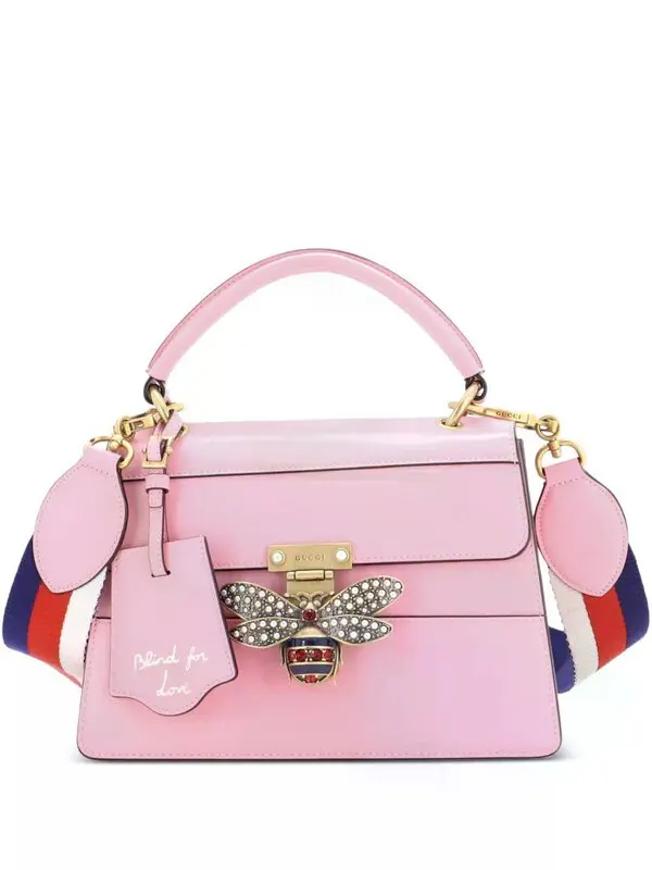 Gucci Queen Margaret Top Handle Bag Small Satchel - Pink