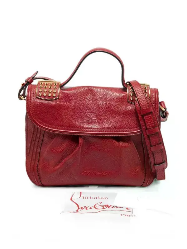 CHRISTIAN LOUBOUTIN Dompteuse Leather Top-handle Bag