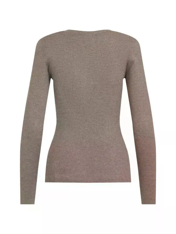Brunello Cucinelli Ribbed-knit V-neck Sweater