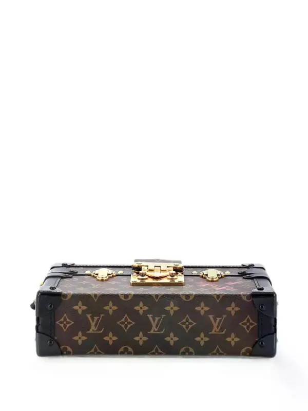 LOUIS VUITTON Petite Malle Handbag Monogram Canvas Clutch Bag - Black