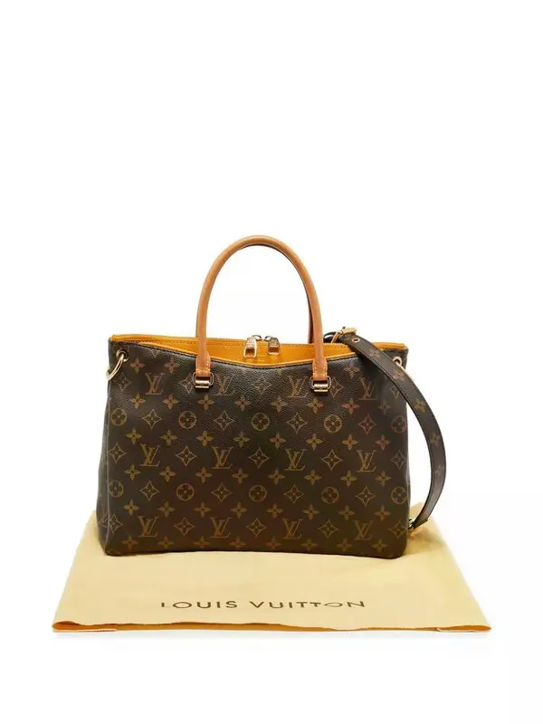 LOUIS VUITTON Pallas Monogram Tote Bag - Brown