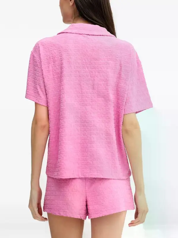 Dkny Logo-jacquard Two-piece Pajamas