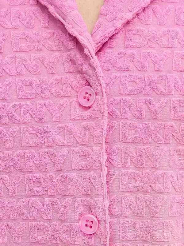 Dkny Logo-jacquard Two-piece Pajamas