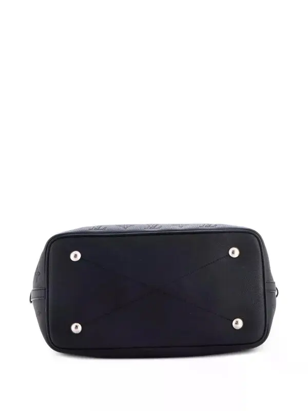 LOUIS VUITTON Blossom Mahina Leather Mm Tote Bag - Black