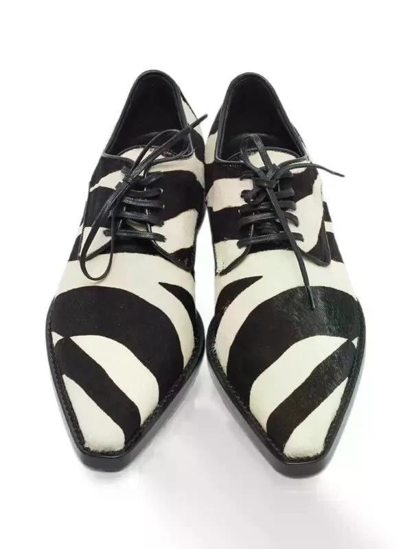Dolce & Gabbana Zebra-print Derby Shoes