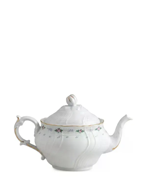 GINORI 1735 Vecchio Floral-print Teapot - White