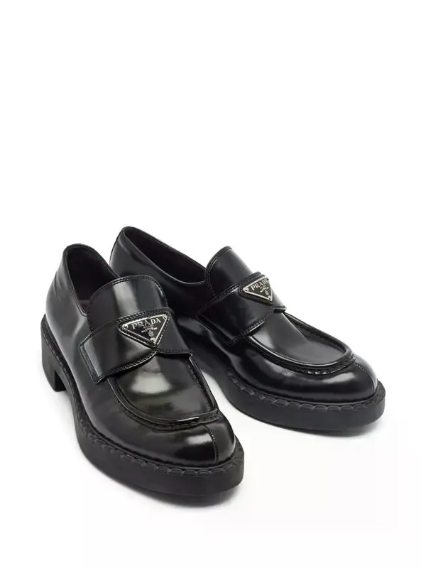 Prada Logo Plaque Loafers