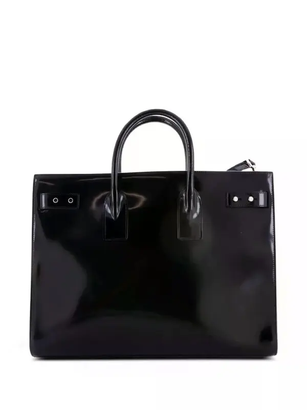 Saint Laurent Sac De Jour Patent Leather Large Tote Bag - Black