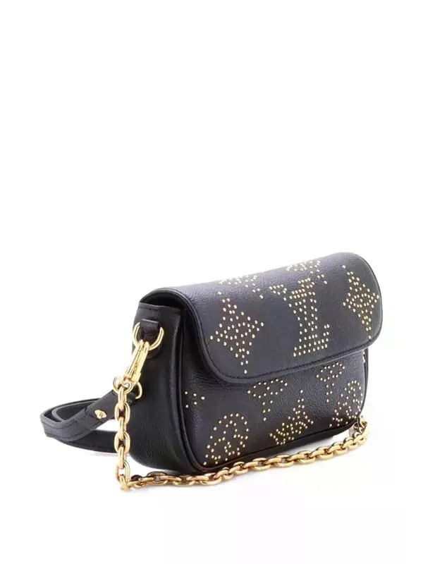 LOUIS VUITTON Studded Leather Crossbody Bag