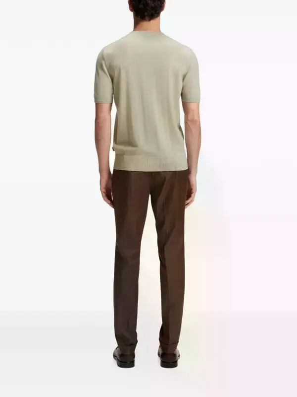BOSS Short-sleeve Virgin-wool T-shirt