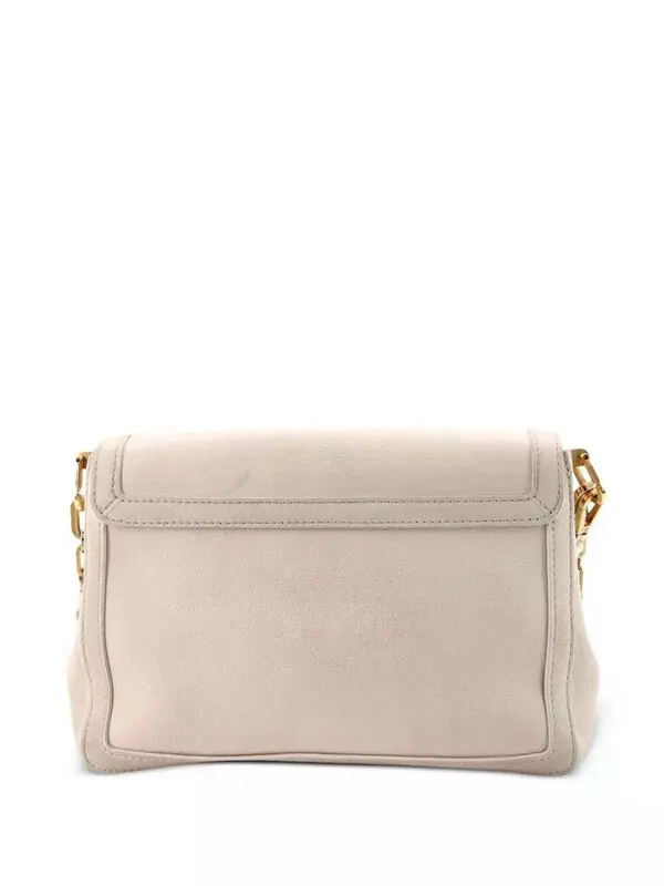 LOUIS VUITTON Dauphine Soft Calfskin Gm Shoulder Bag - White