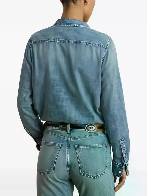 Ralph Lauren Logo-embroidered Denim Shirt