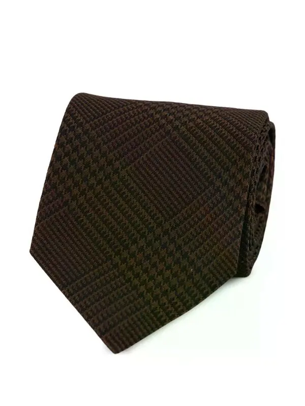 TOM FORD Houndstooth Silk Neck Tie