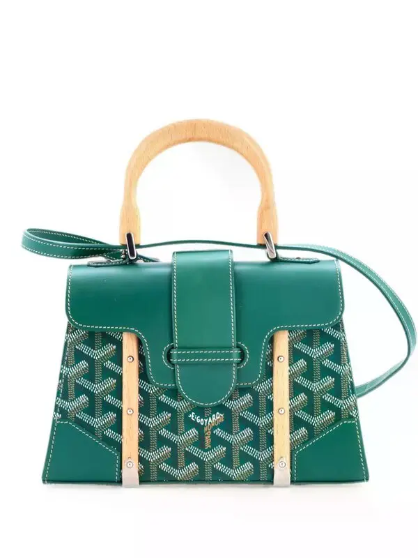 Goyard Structured Saigon Top Handle Bag - Green