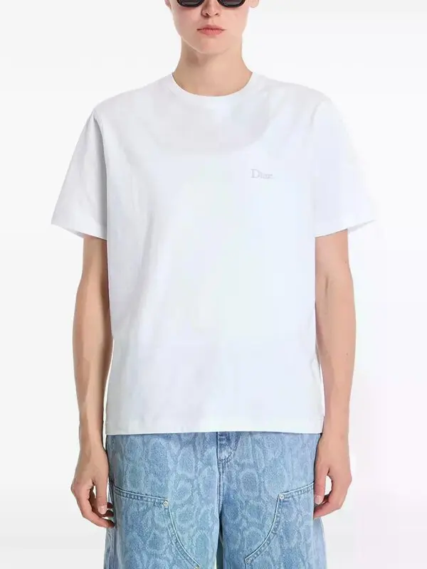 DIME Logo-embroidered T-shirt