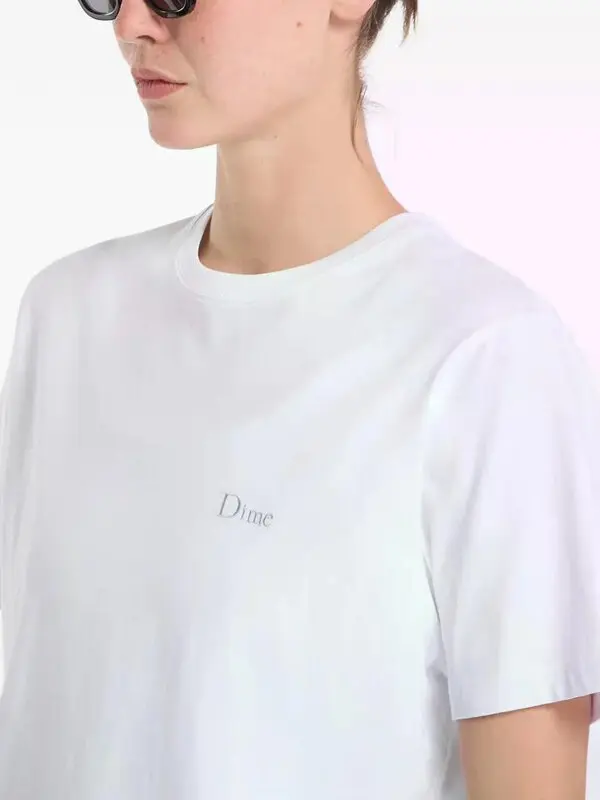DIME Logo-embroidered T-shirt