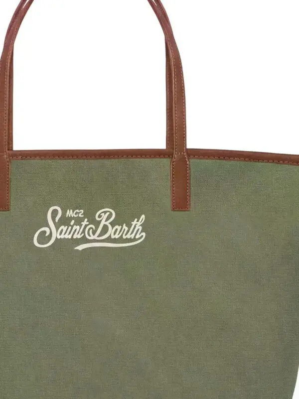MC2 SAINT BARTH City Logo Tote - Green