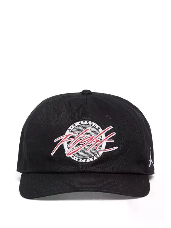 JORDAN Flight Pro Unstructured Flat-bill Cap - Black