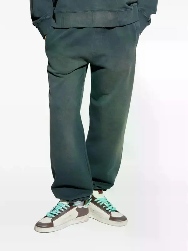 GOLDEN GOOSE Faded Effect Cotton Track Pants