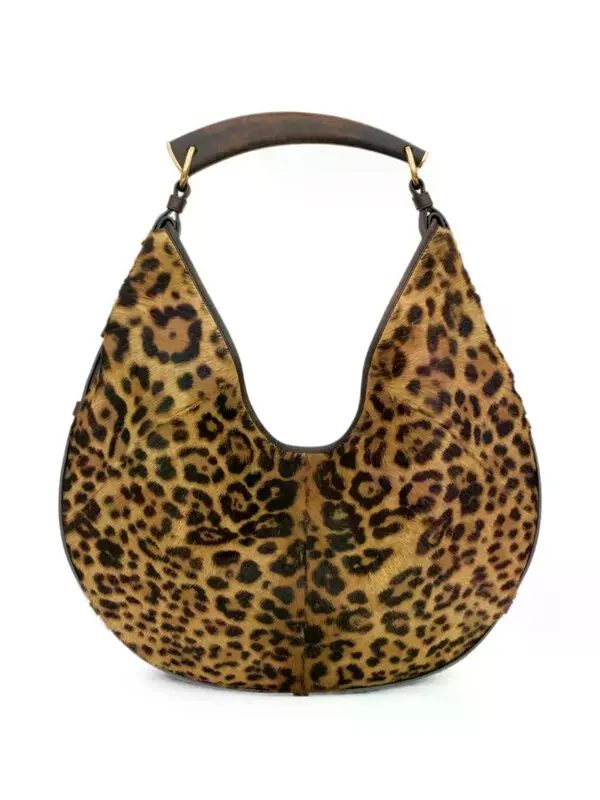 Saint Laurent Mombasa Leopard-print Shoulder Bag