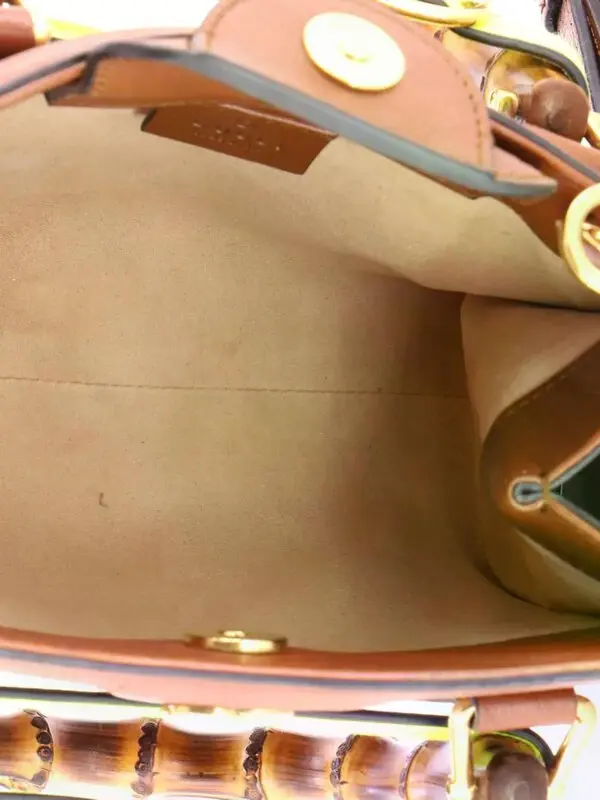 Gucci Diana Mini Tote Bag With Bamboo Handle - Brown