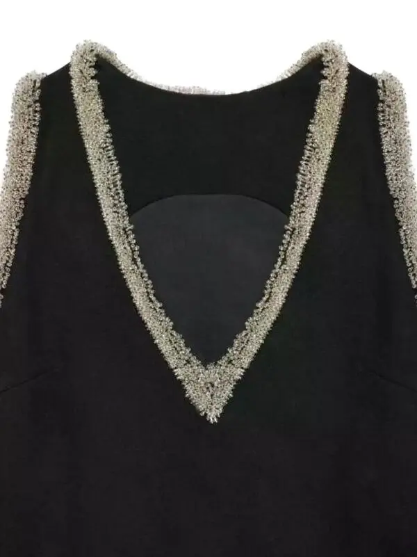 Simkhai Darcy Beaded And Fringe Mini Dress