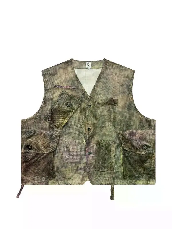 SOUTH2 WEST8 Bush Tenkara Mesh Vest - Brown