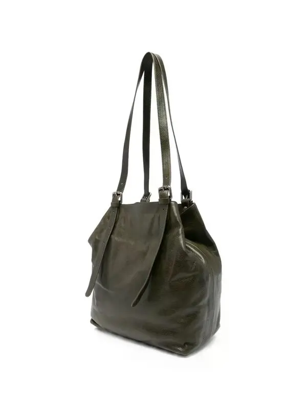 AUTENTICA 504 Leather Shoulder Bag With Buckle Detail
