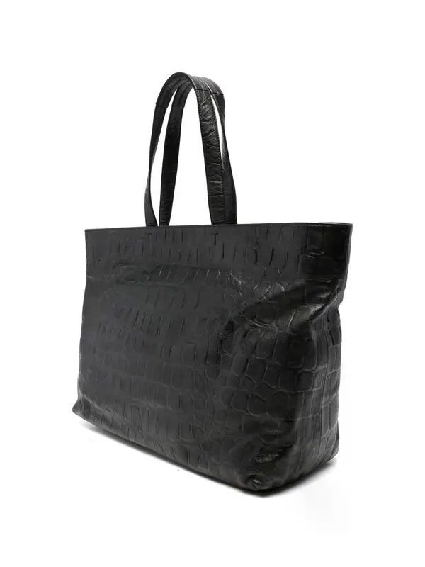 AUTENTICA 504 Croc-effect Leather Shoulder Bag