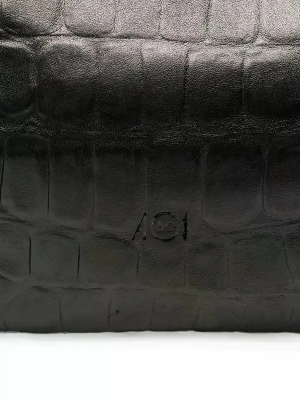 AUTENTICA 504 Croc-effect Leather Shoulder Bag